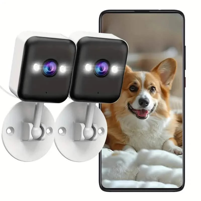2-Pack: 1080P FHD Wireless Surveillance Camera, Full-Color Night Visio