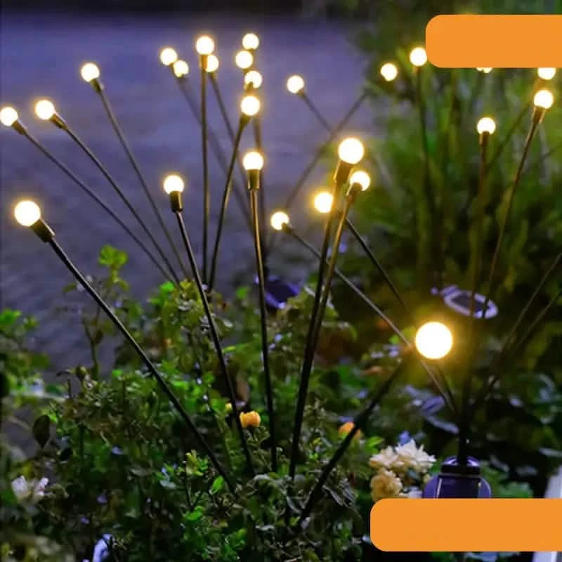 8 LED Solar Firefly Hanging Solar Lights