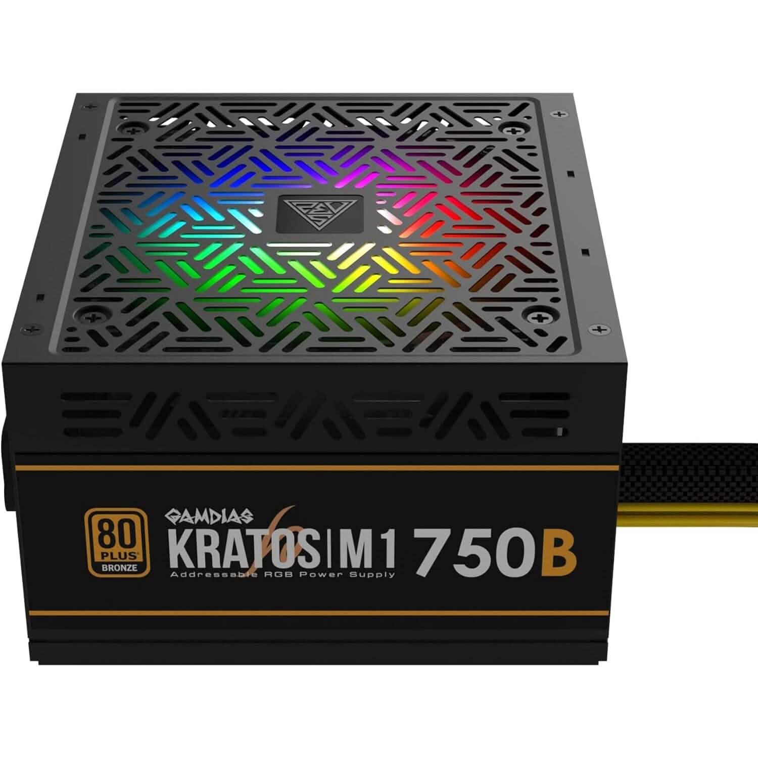 GAMDIAS RGB Gaming PC Power Supply 750W 750 Watt PSU Kratos M1-750B (R