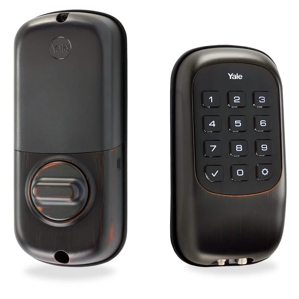 Yale YRD110ZW0BP Push Button Deadbolt Lock B1L YRD110-ZW-US with Z-Wav