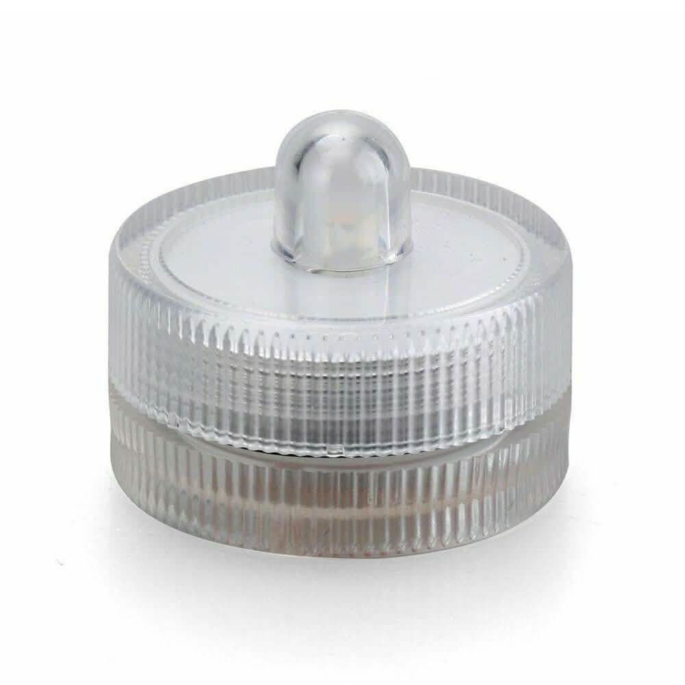 10-Pieces: Warm White Submersible Waterproof LED Tea Lights Flameless
