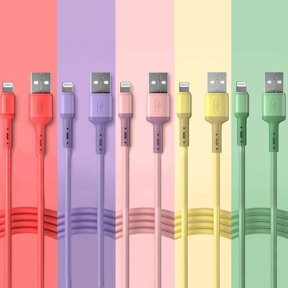 2-Pack: Colorful Charging Cables - Lightning or USB-C