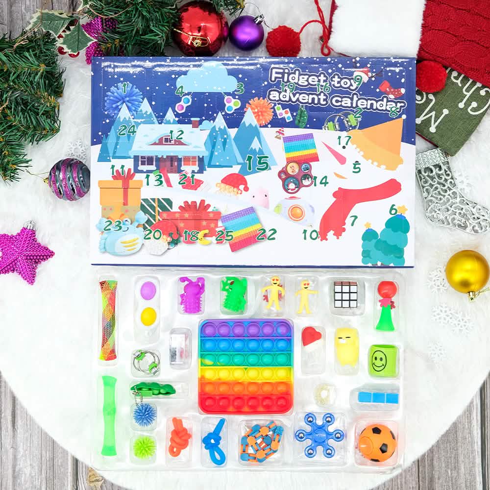 25-Piece: Christmas Advent Fidget Toy Calendar