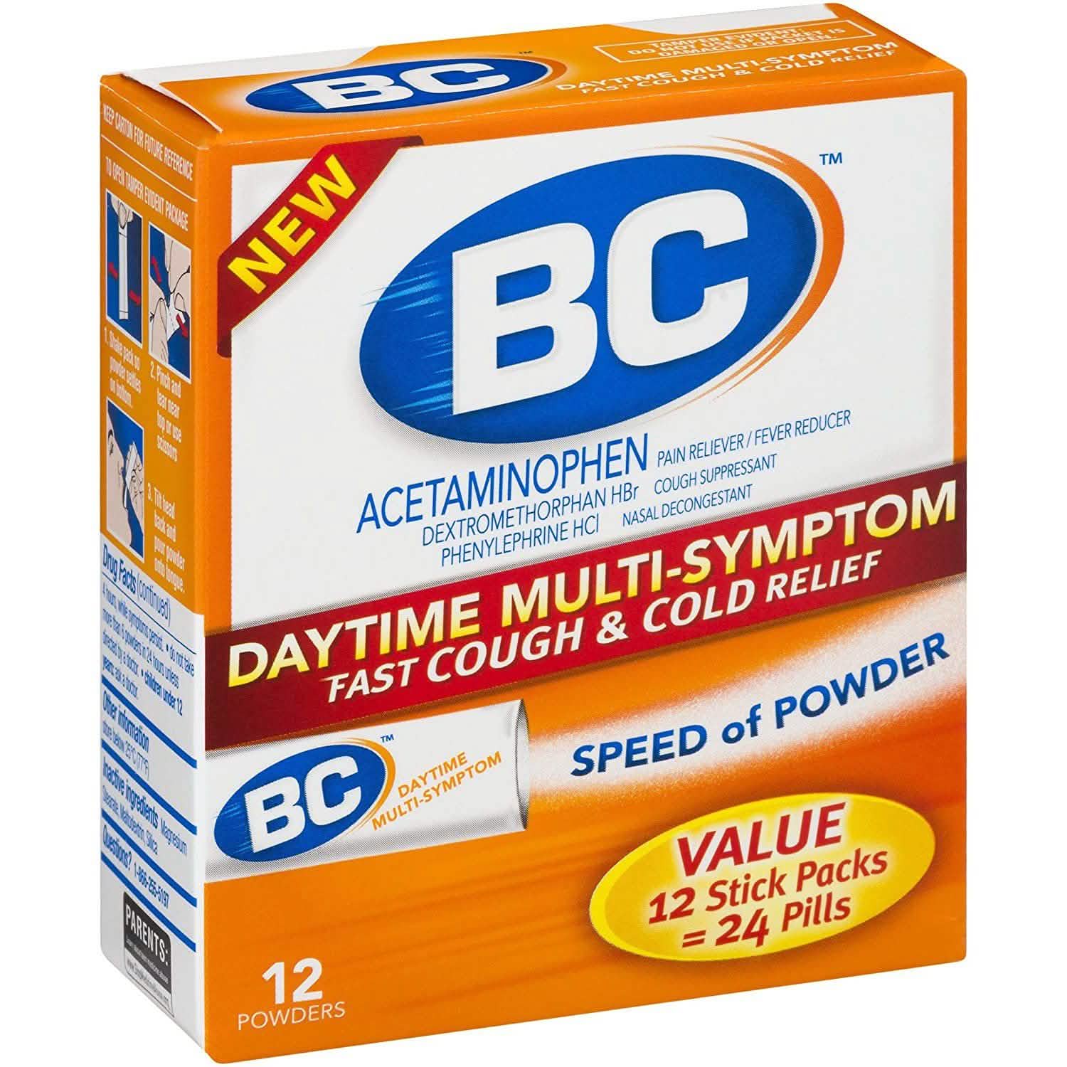 3-Pack: BC Daytime Multi-Symptom Fast Cough & Cold Relief Powders