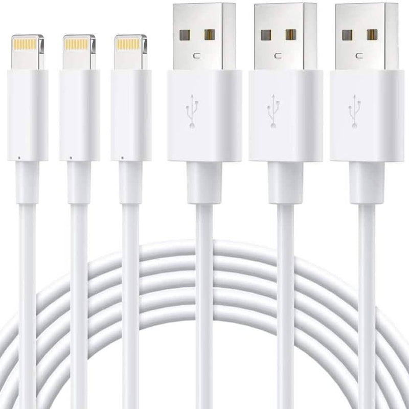 3-Pack: Lightning Cable for Apple iPhone, iPad