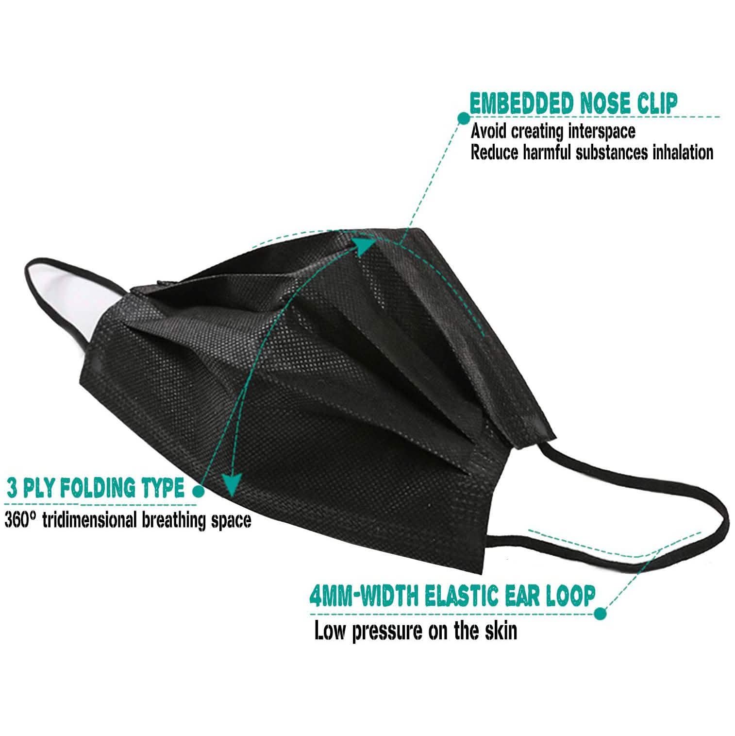 3-Ply Disposable Non-Medical Sanitary Surgical Earloop Face Mask Lot