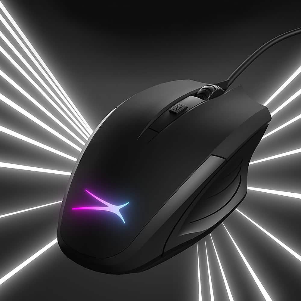Altec Lansing - GM100 E-Sports Wired Laser Gaming Mouse with RGB Light