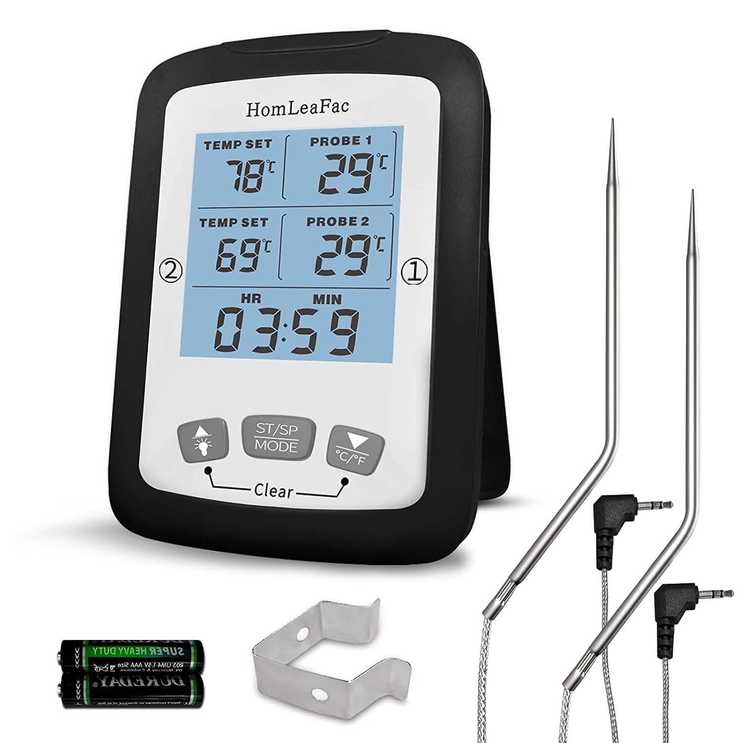 Dual Probe Digital Instant Read Food Thermometer