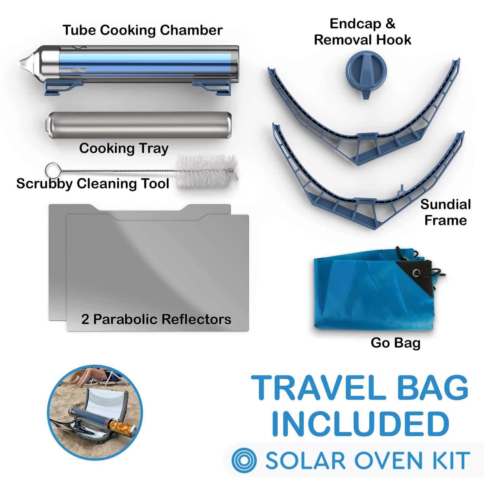 GoSun Portable Solar Oven Kit Cooks within 20 Minutes up to 550ºF