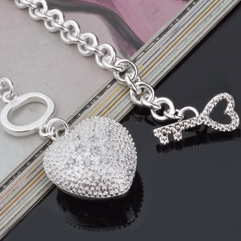 "Key To My Heart" Toggle Charm Bracelet (Refurbished)