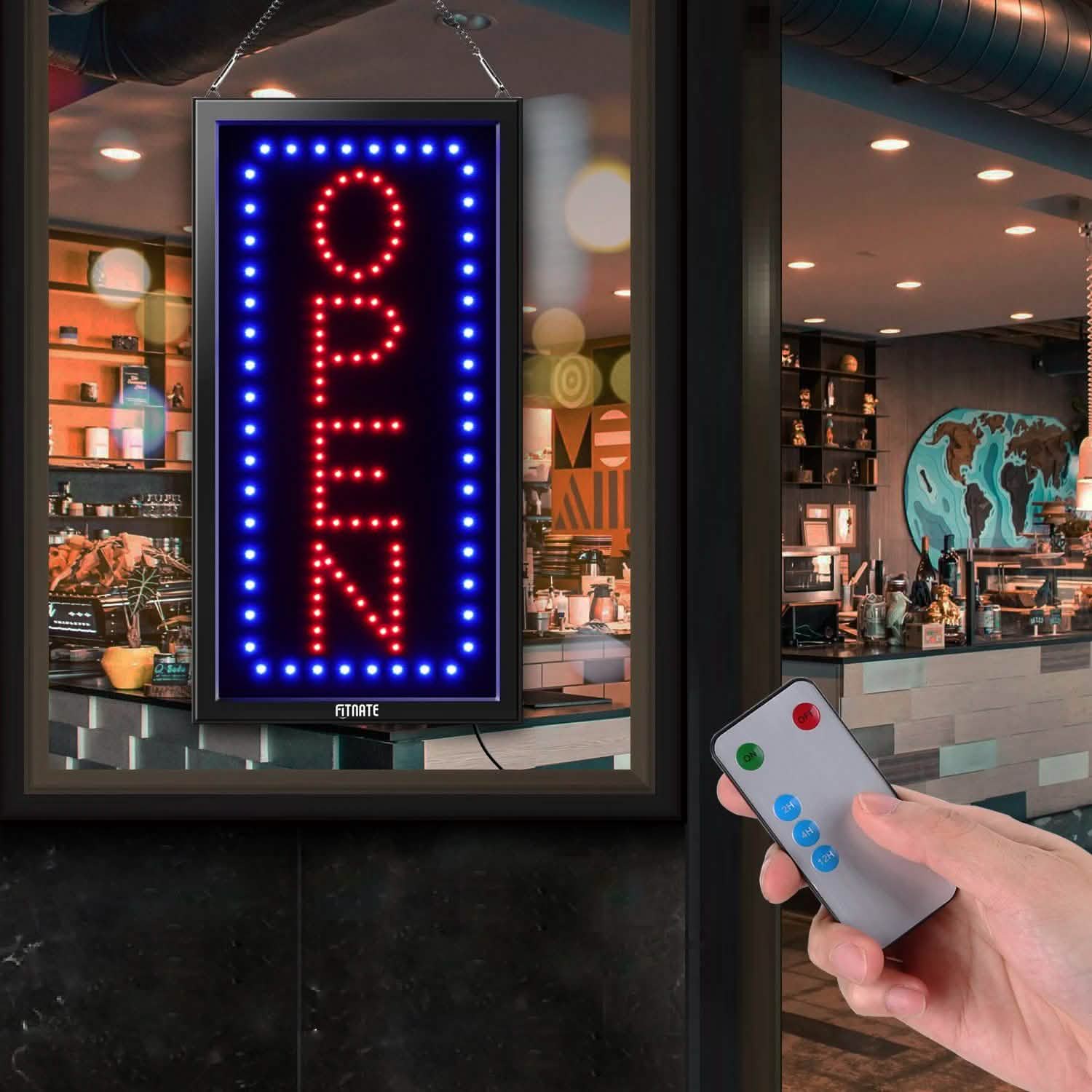 LED Open Sign Advertisement Board With Remote Control and Timing Funct