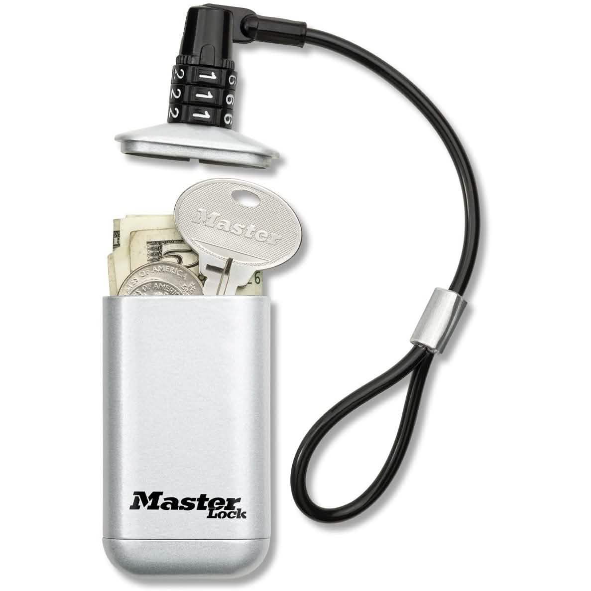 Master Lock Lock 5408D Mini Safe with 6" Cable Lanyard