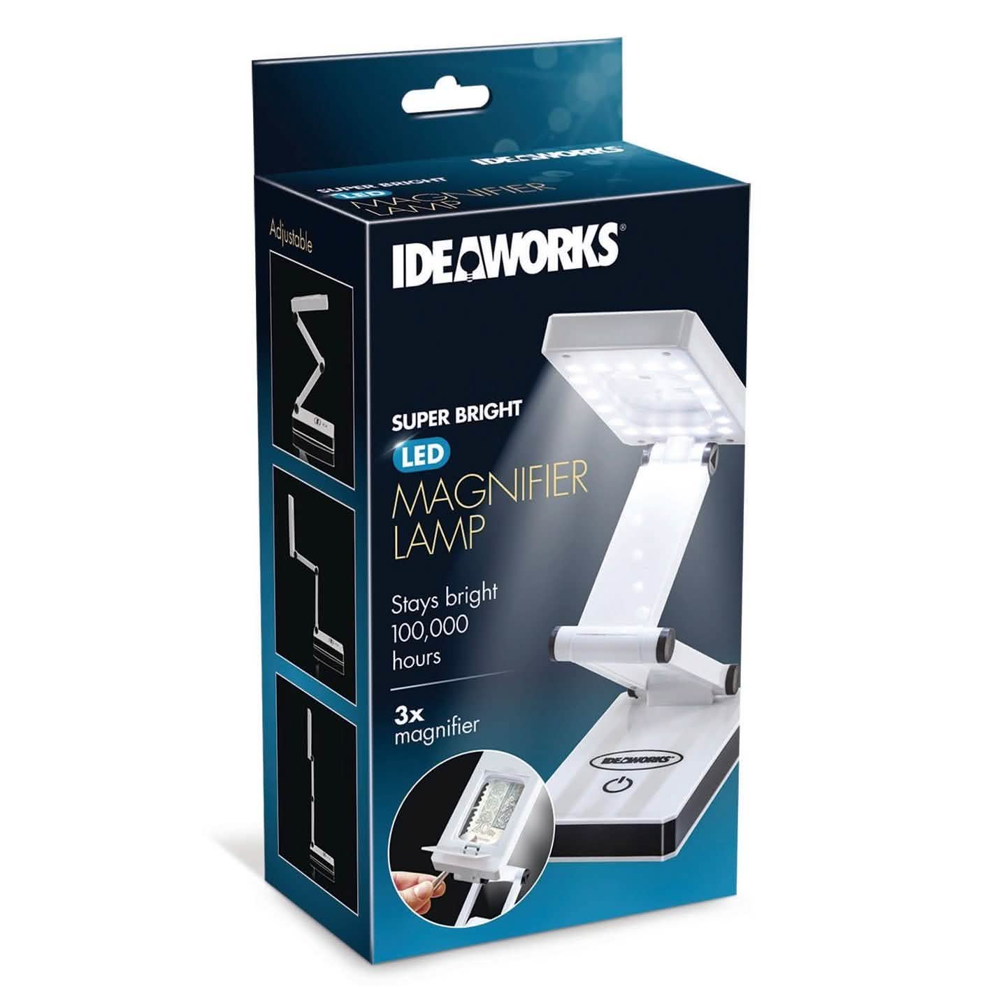 Portable Ultra Bright LED Lamp with 3X Magnifier