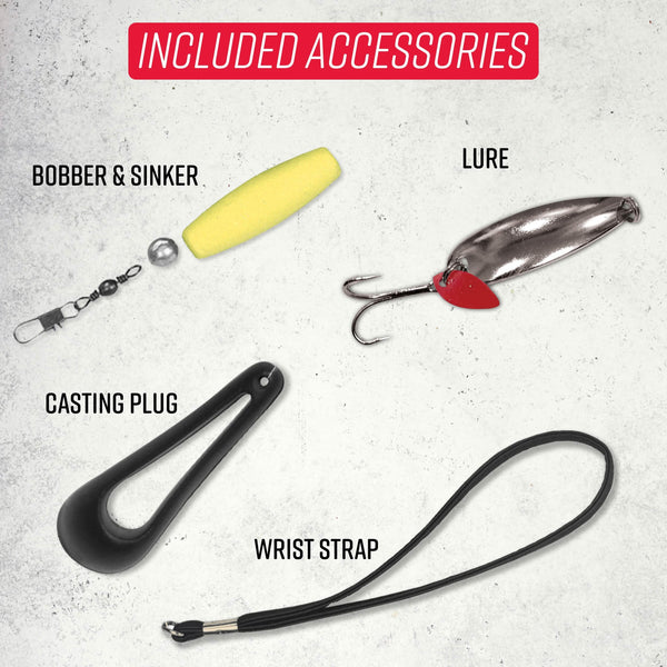 Ronco Pocket Fisherman, Portable Fishing Rod, Foldable Compact Design