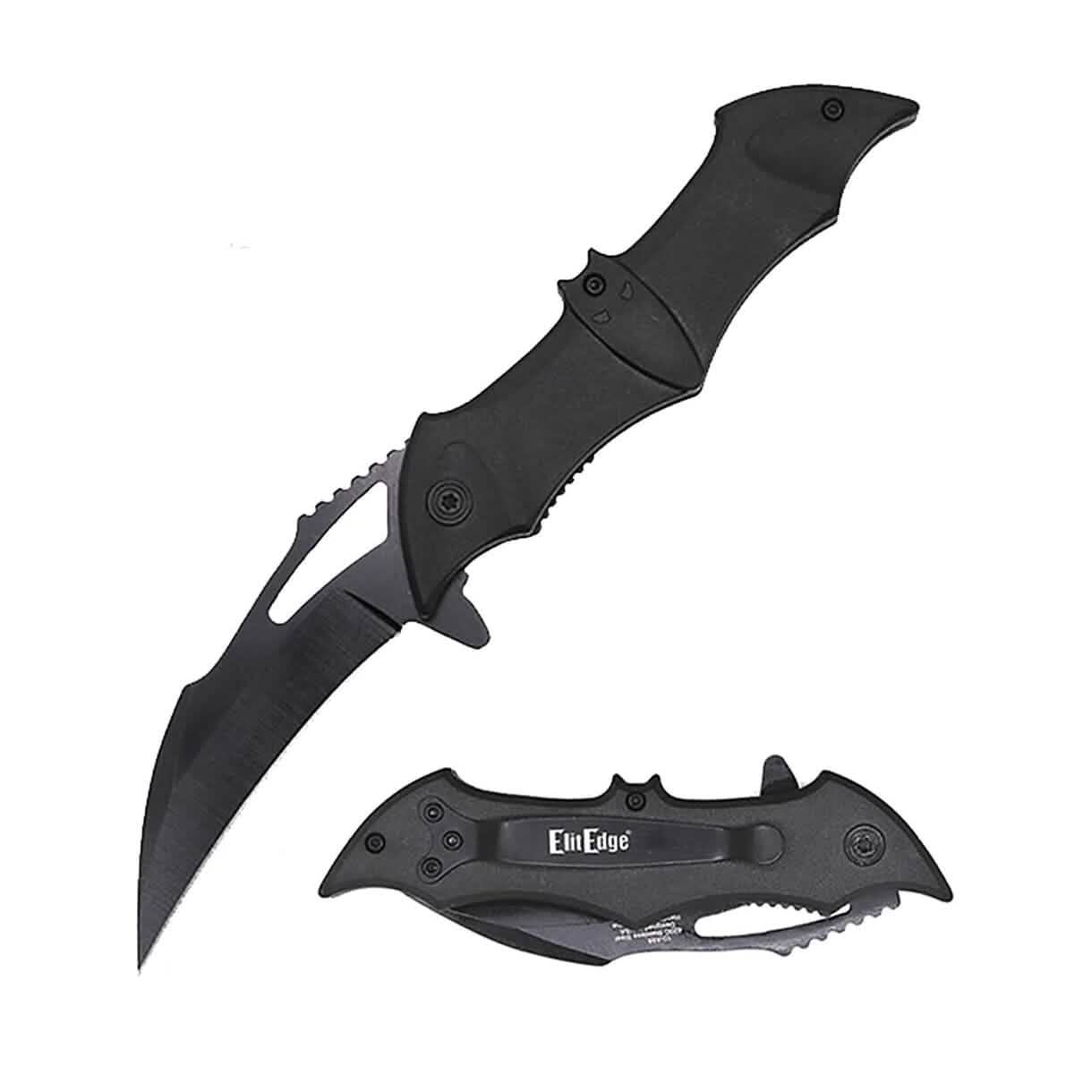 Spring Assisted Bat Knife with ABS Handle