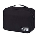 Zippered Cable Compartment Bag for Electronics Storage