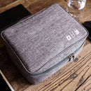Zippered Cable Compartment Bag for Electronics Storage